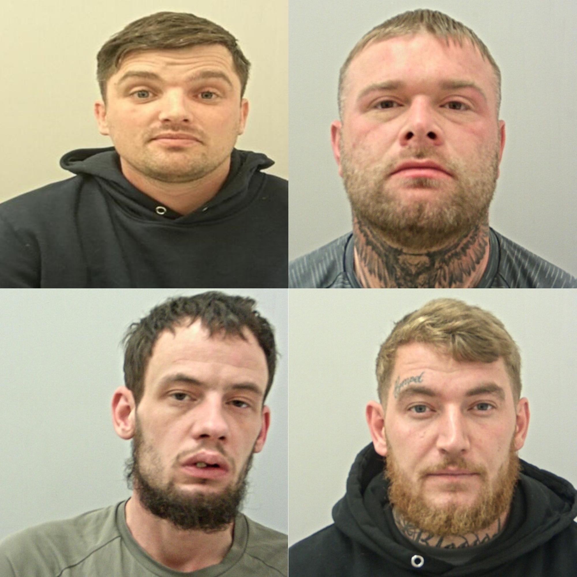 Four Burnley men jailed for rural burglaries across East Lancashire