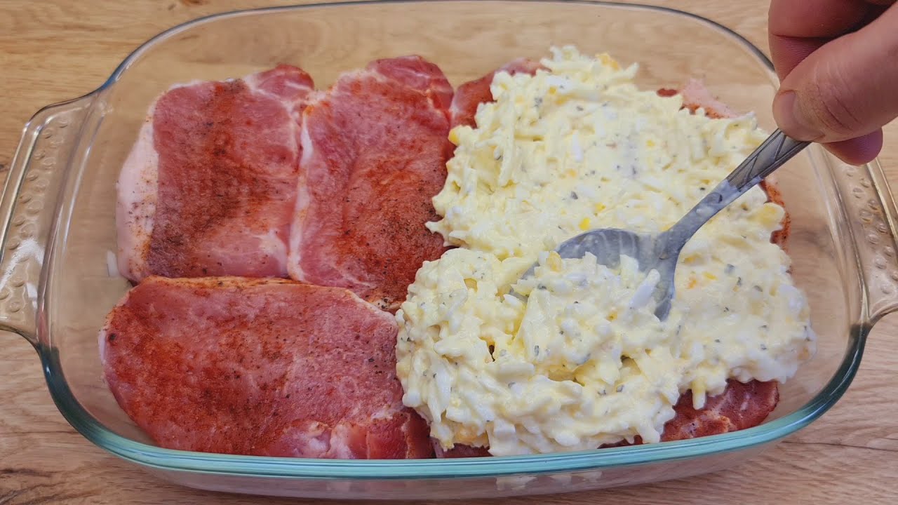 Ein einfaches und schnelles Rezept für das Abendessen, nur 10 Minuten ...