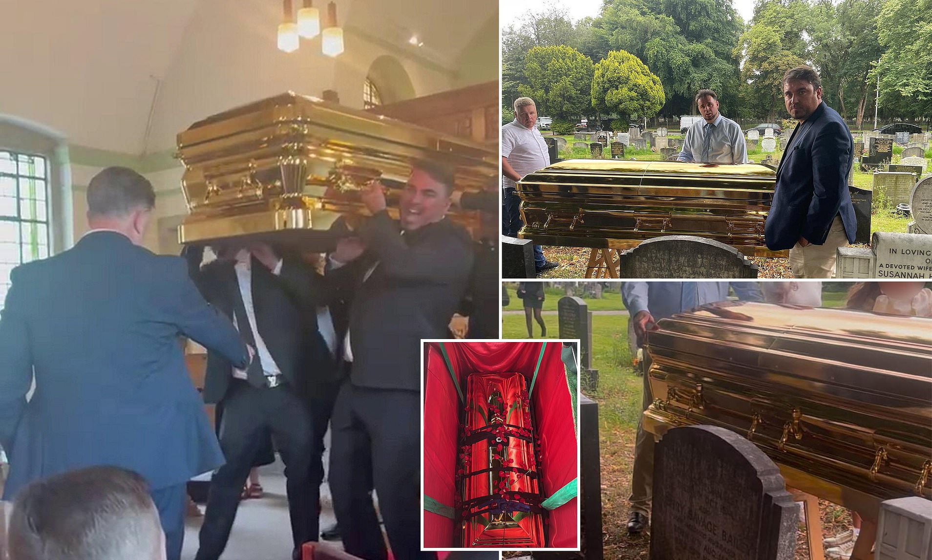 Traveller 'king' buried inside 'six figure' gold coffin after Rolls ...