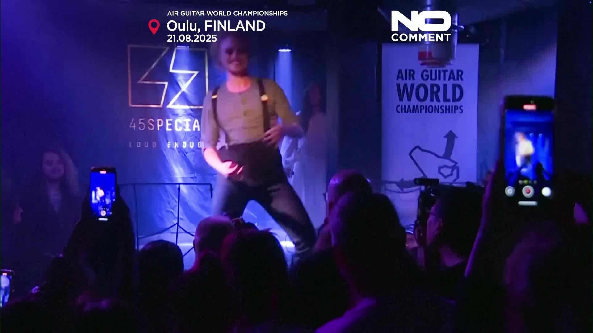 Finalists rock invisible riffs at Air Guitar World Championships