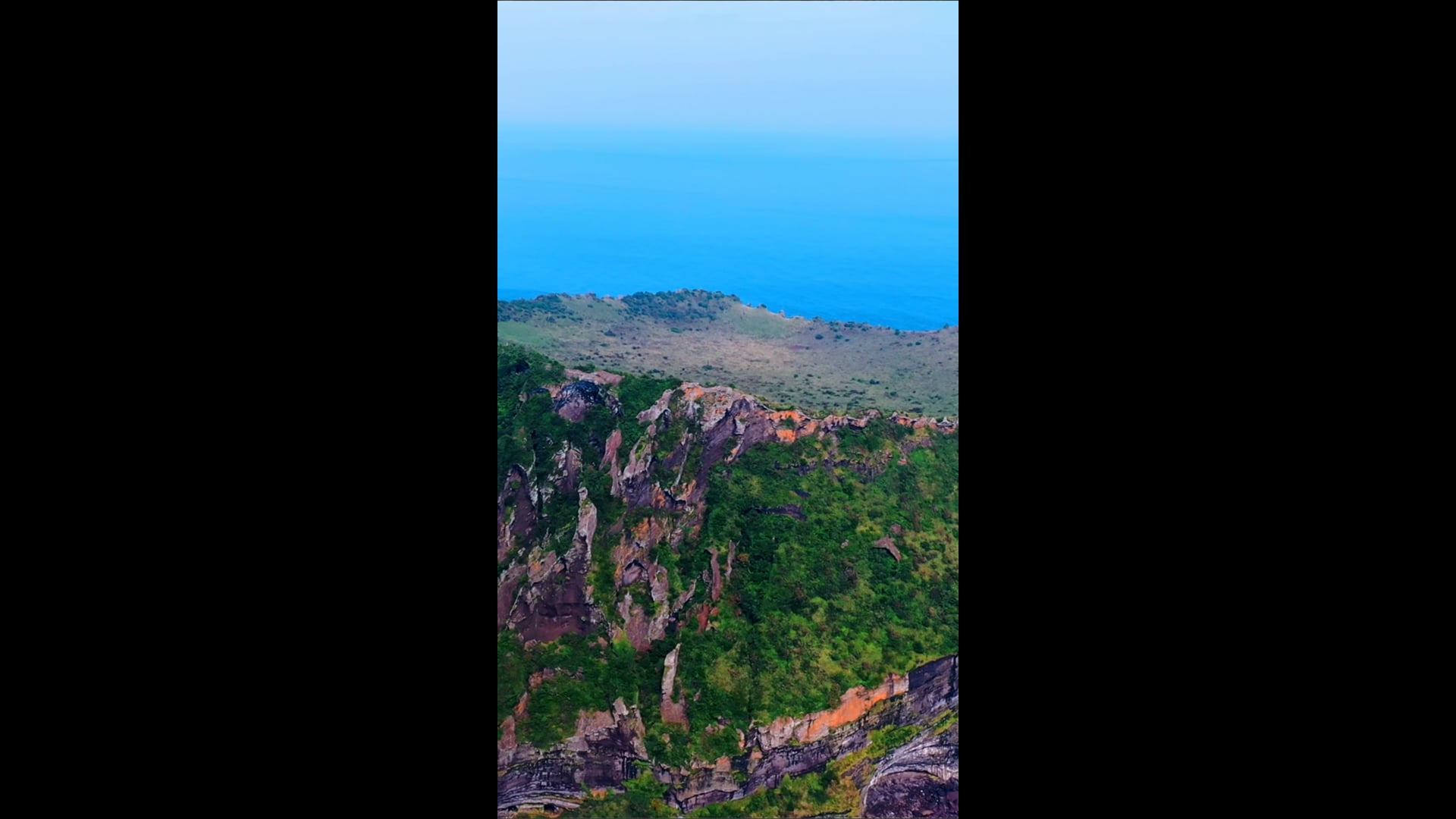 Fly Over South Korea's Jeju Island: Natural Wonders Revealed.