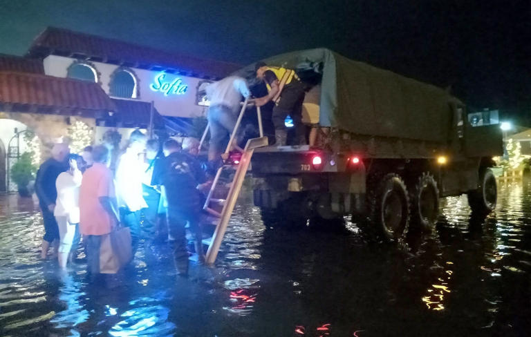 Hurricane Erin live updates: Around 50 people rescued as storm races east