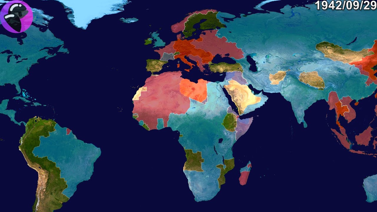 WWII Across All Fronts Shown in Just 3 Minutes