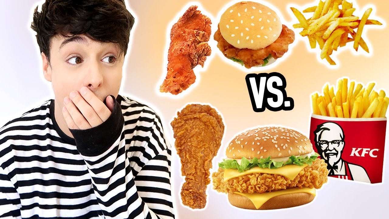 I made miniature KFC fried chicken, burger, and fries