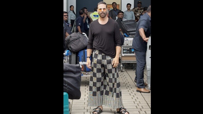 Video: Akshay Kumar promotes gender-fluid fashion in basket pants worth ...
