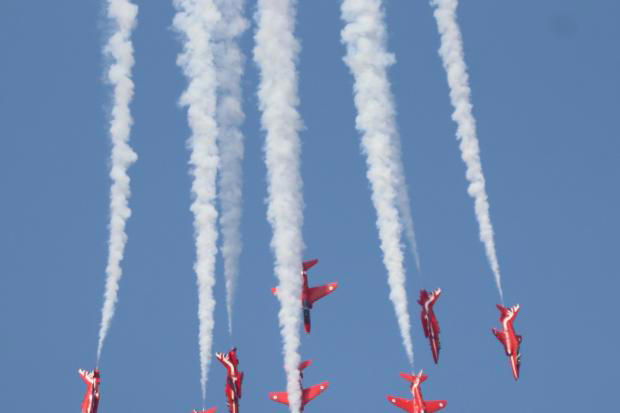 Red Arrows to fly over parts of Dorset tomorrow - here's when and where