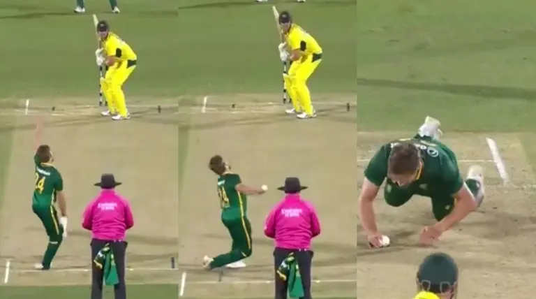 Watch: Wiaan Mulder’s Awkward Slip While Bowling Against Australia in ...