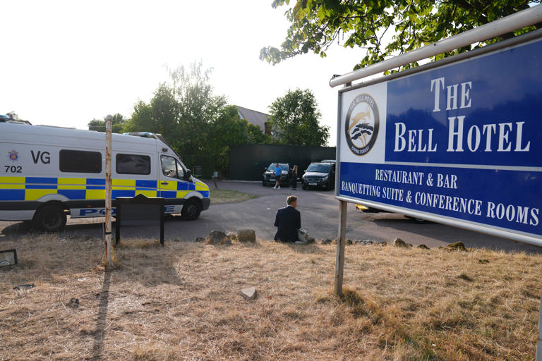 Asylum hotel protests latest: Dozens of protesters face off as weekend ...