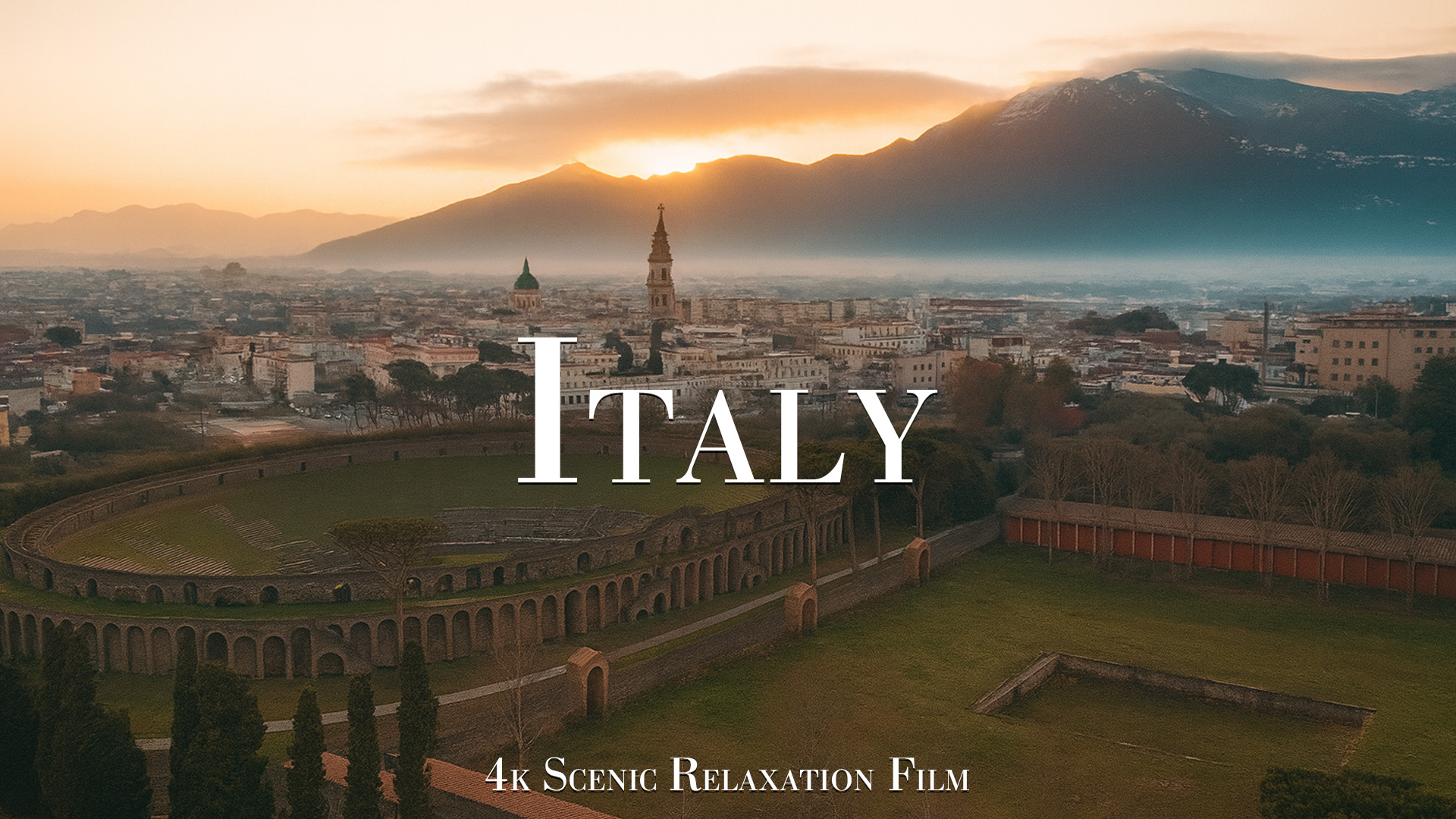L’Italie vue du ciel : Lazio, Naples, Pompéi et Procida en 4K