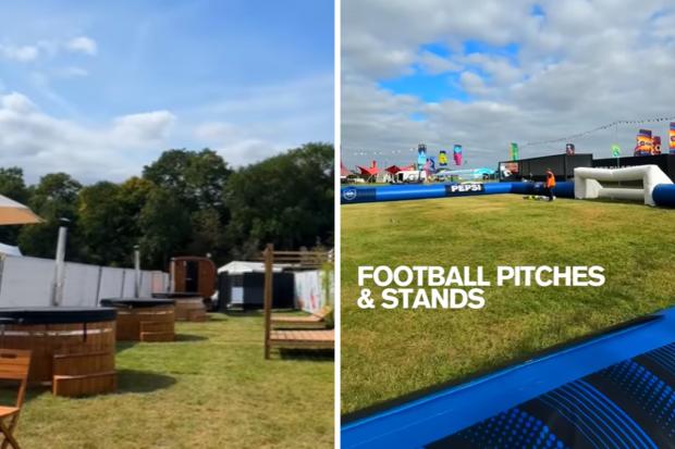 Hot tubs and football pitches - how it looks in the new luxury camping ...