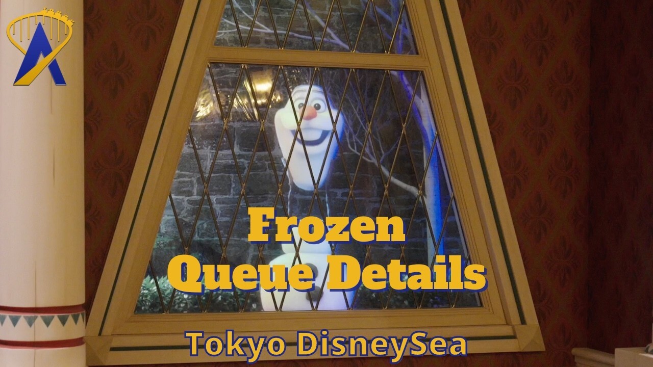 Closer Look at the Queue for the Frozen Ride at Tokyo DisneySea
