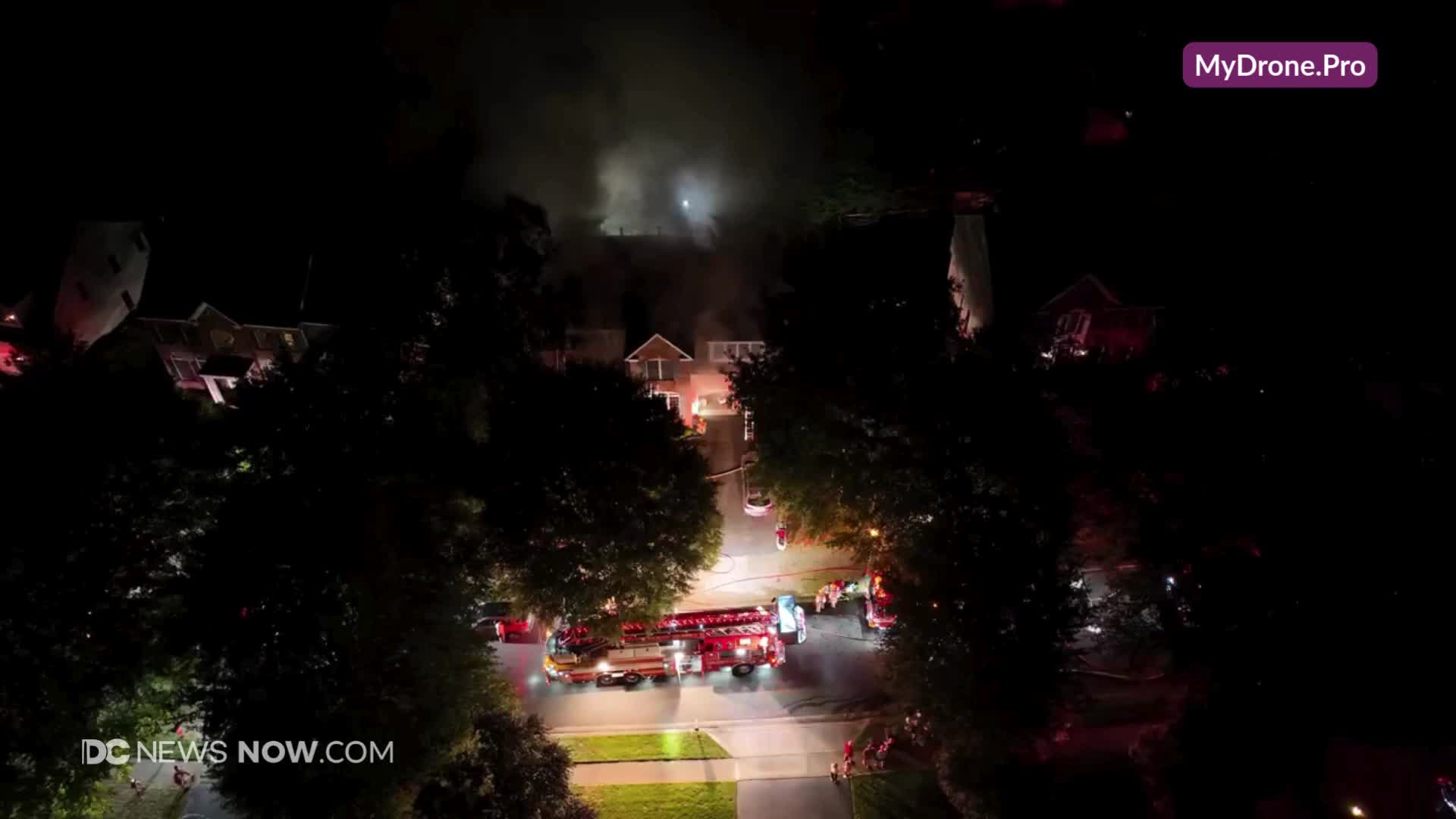 Video shows smoke billowing from Montgomery County after fire