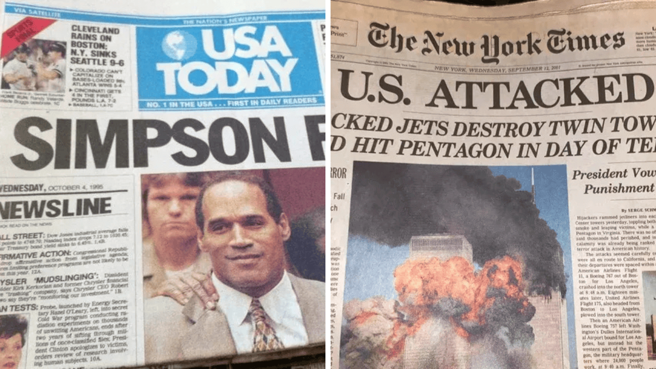 30 Historic Moments Told Through Newspaper Headlines