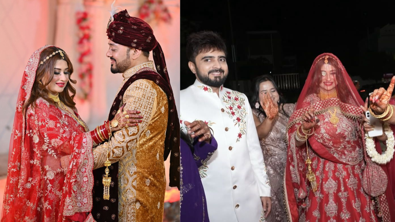 Bigg Boss 12 Fame Saba Khan Ties Knot With Businessman Waseem Nawab In Jodhpur; Adil Khan ...