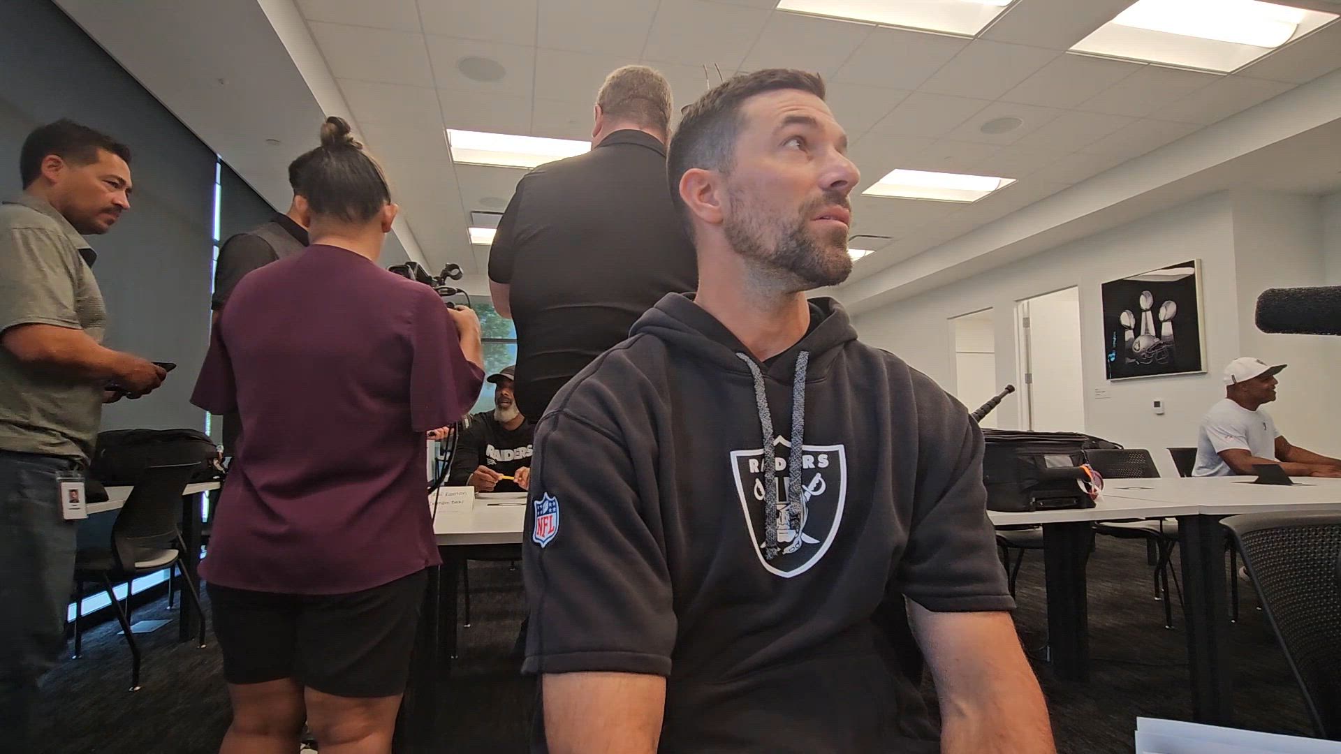 Las Vegas Raiders DL Coach Rob Leonard on DT Jonah Laulu