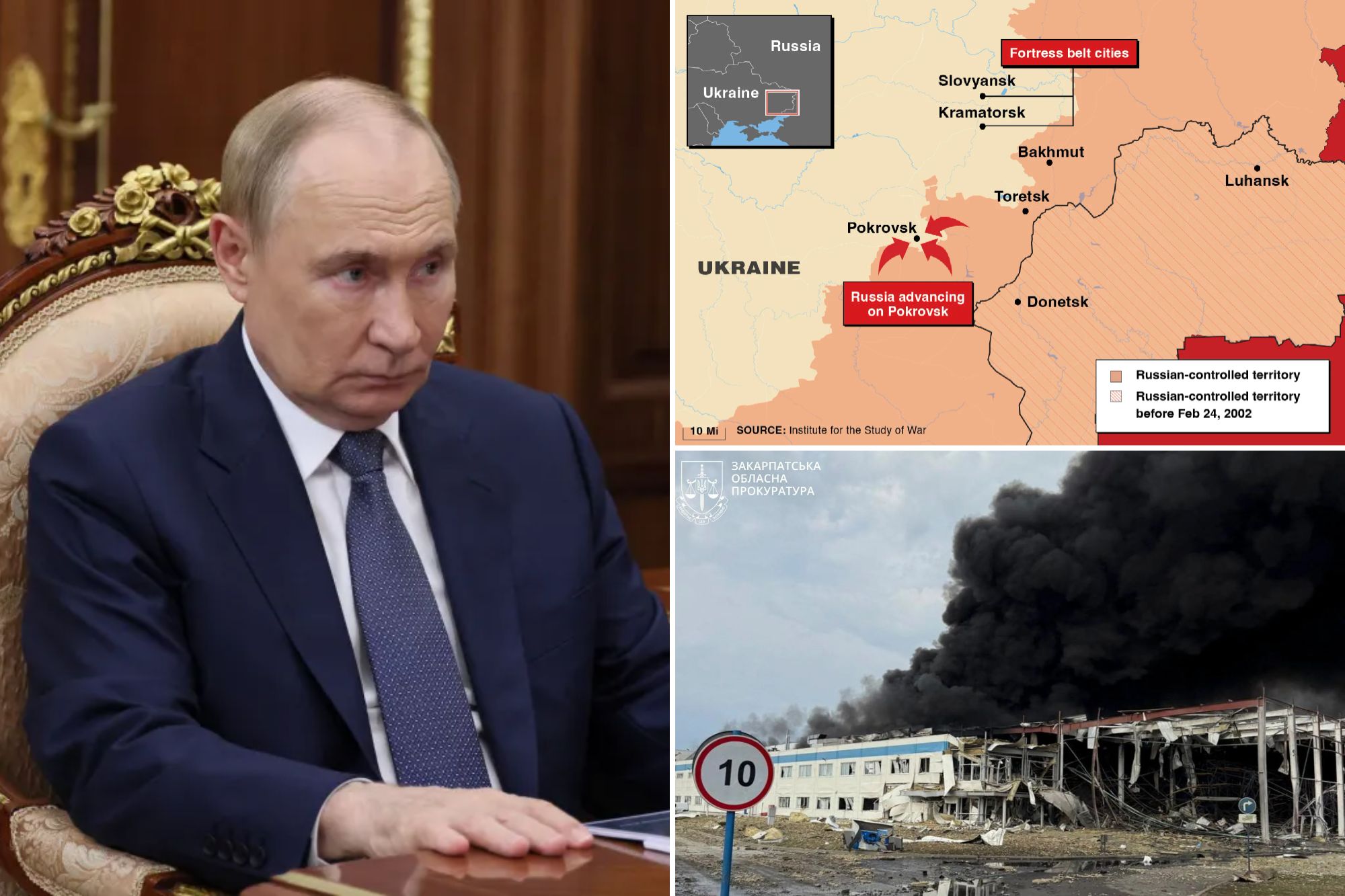 Putin demands Ukraine surrender Donbas, give up NATO ambitions and keep ...