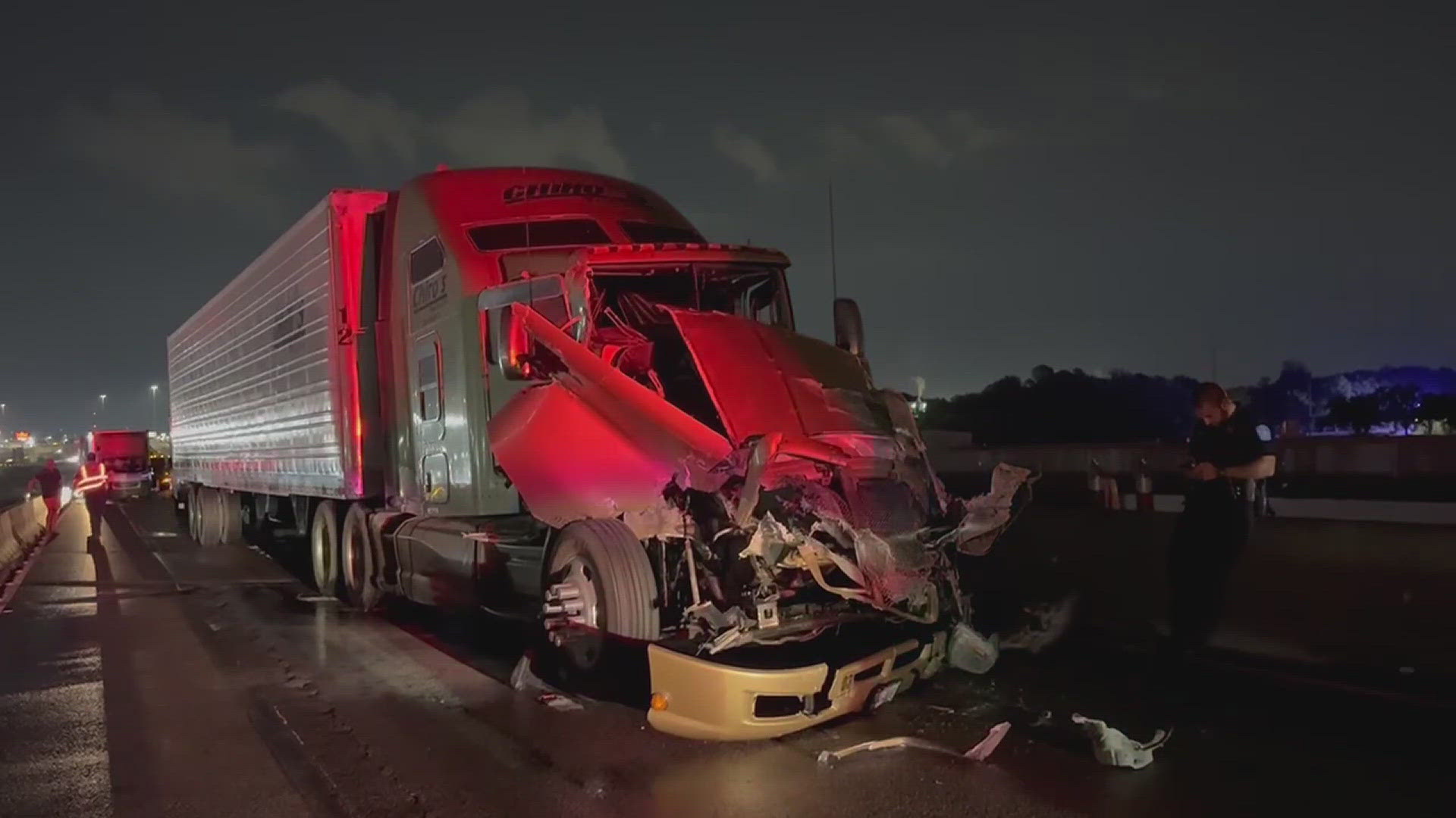 Chain reaction wreck involving five vehicles late Thursday night along ...