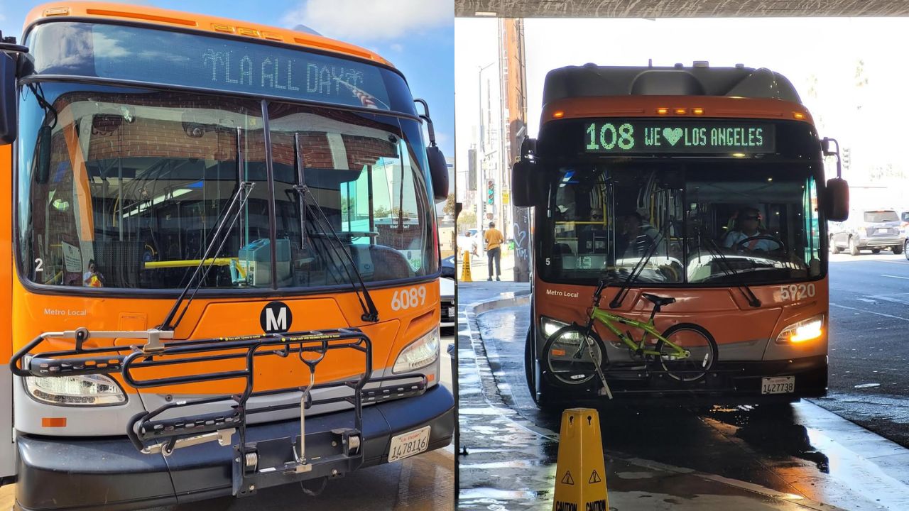 Buses with fine automation technology are being tested in Los Angeles ...