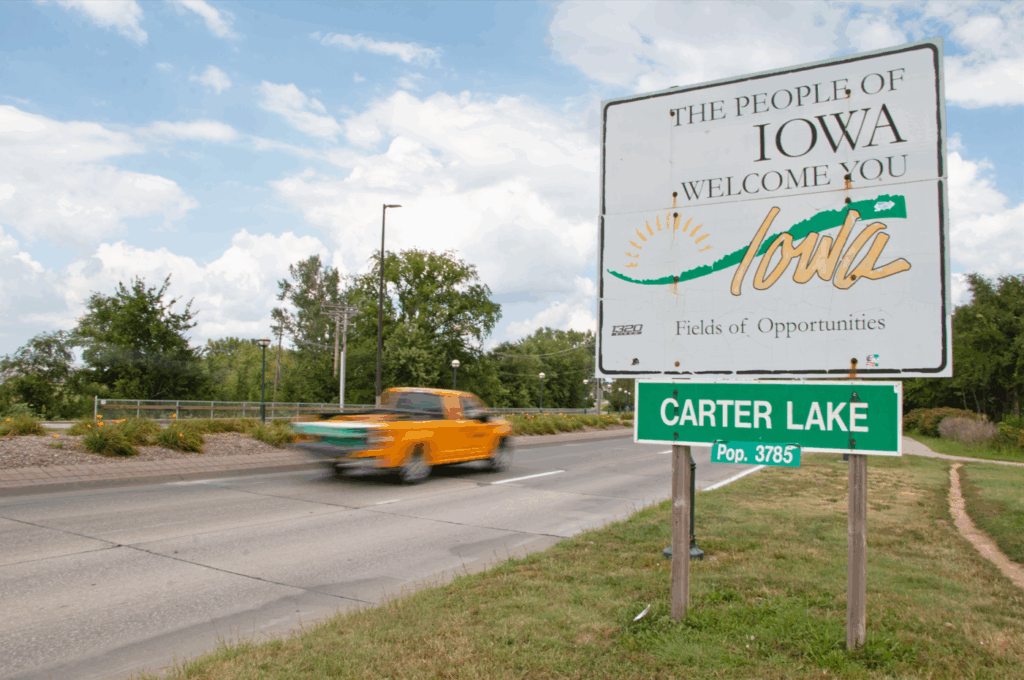 Why Is Carter Lake in Iowa?