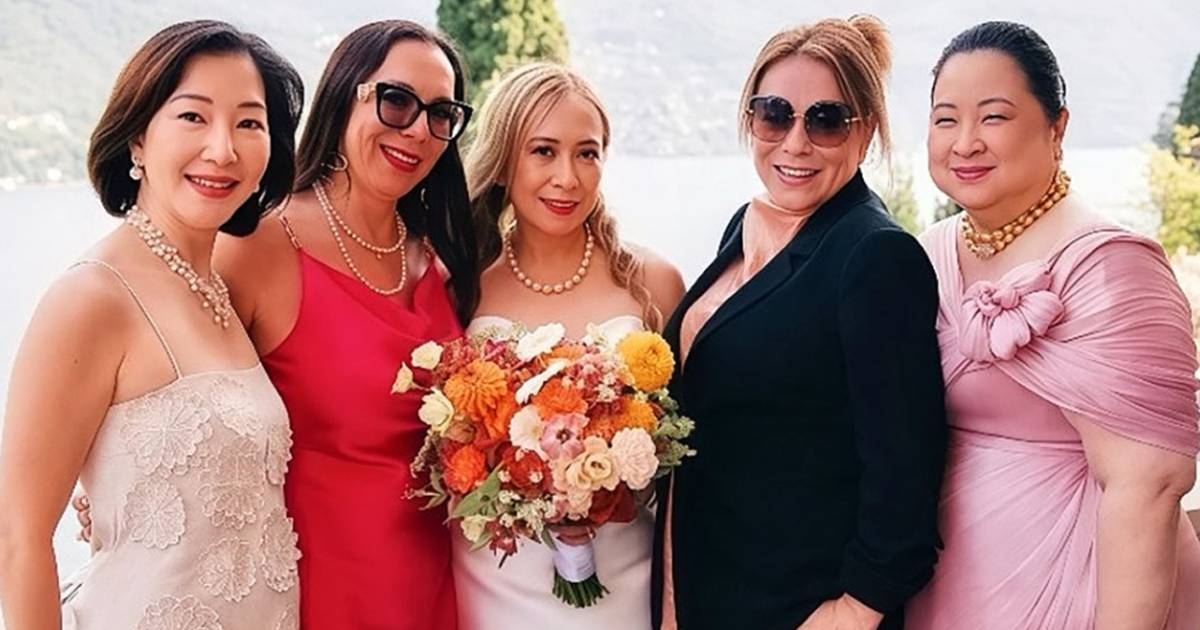 Jeffrey and Ginger Po renew vows at scenic Lake Como