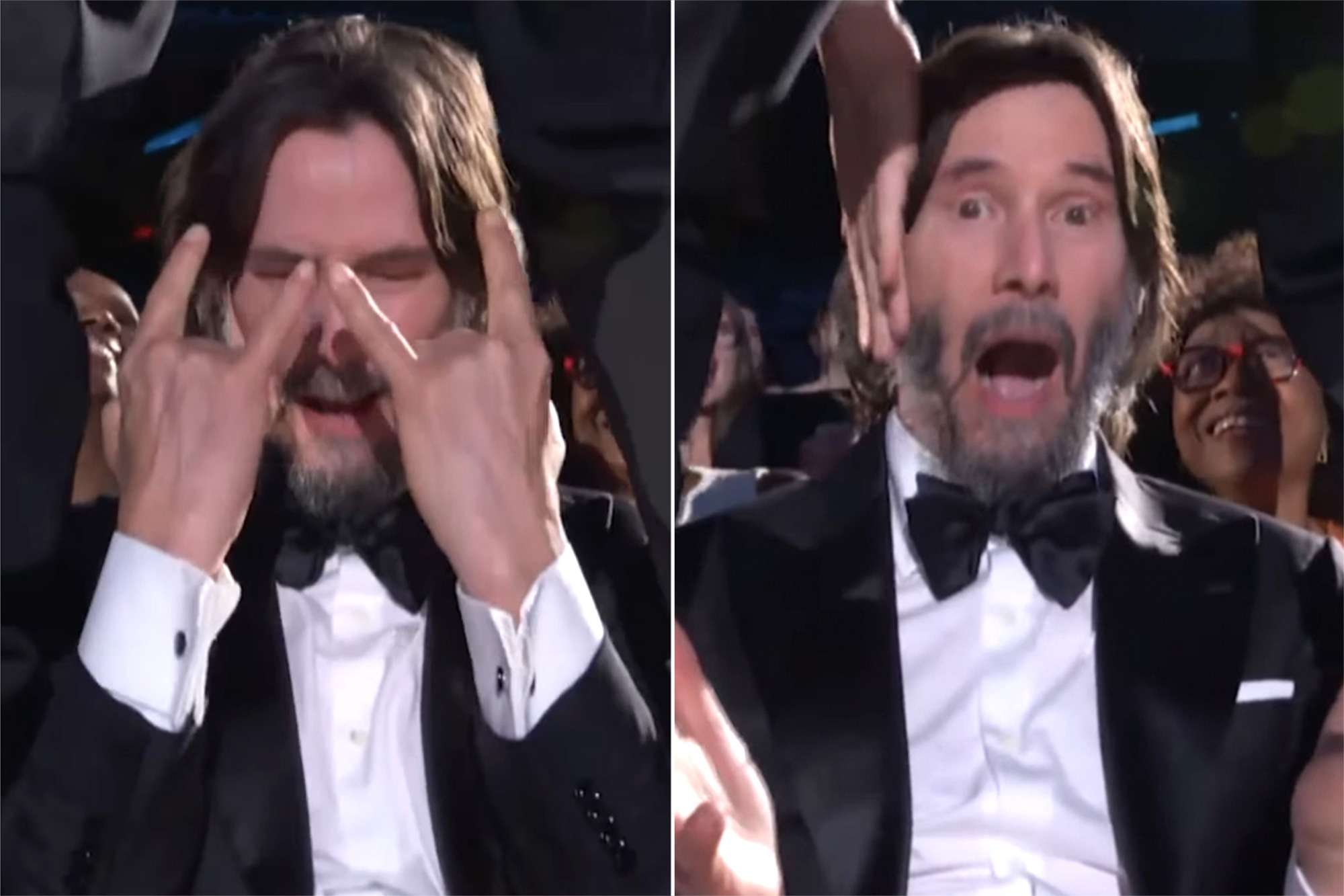 Keanu Reeves thanked Jonathan Groff for straddling him at the Tonys ...