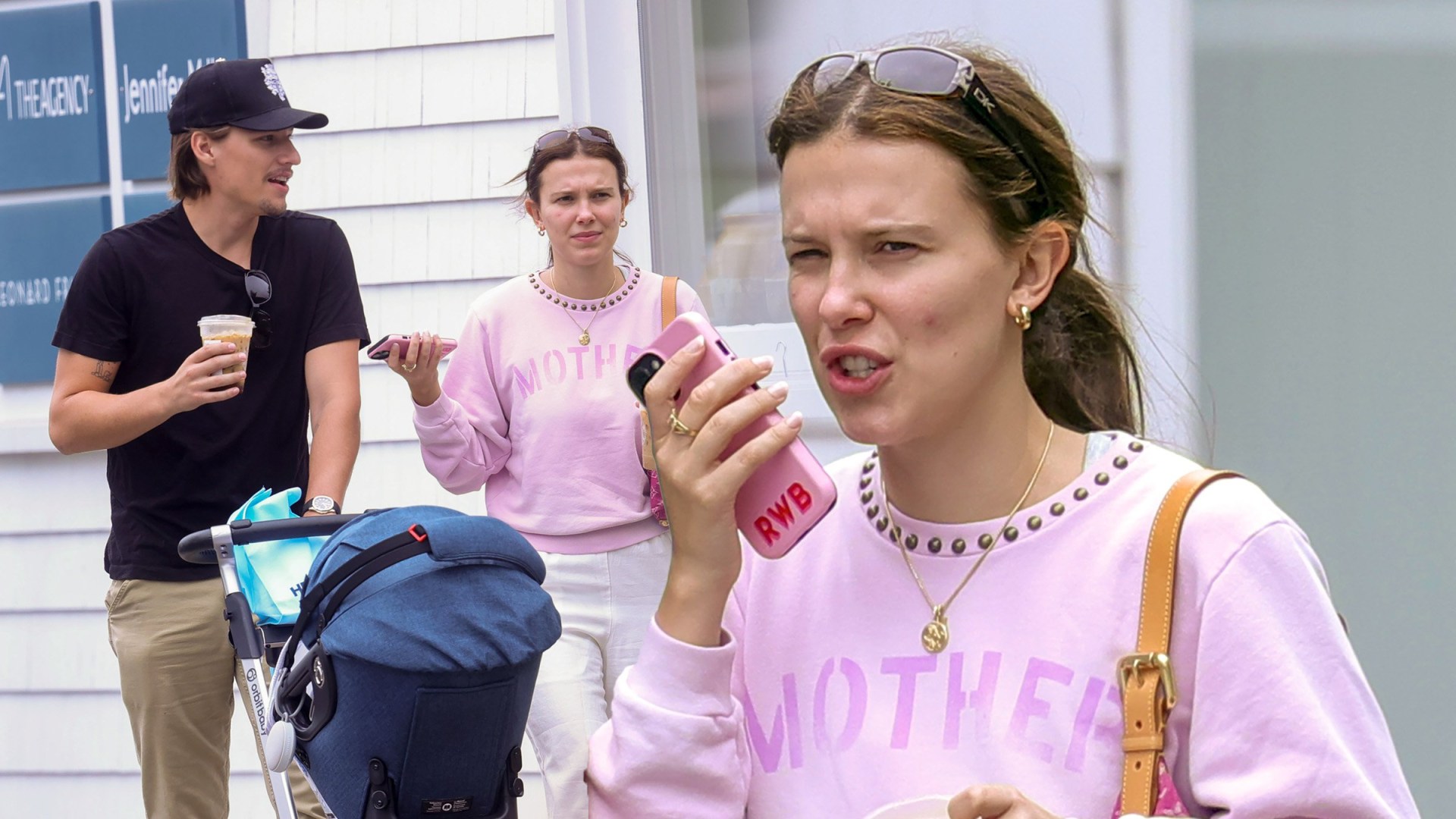 Millie Bobby Brown, 21, enjoys stroll with her baby