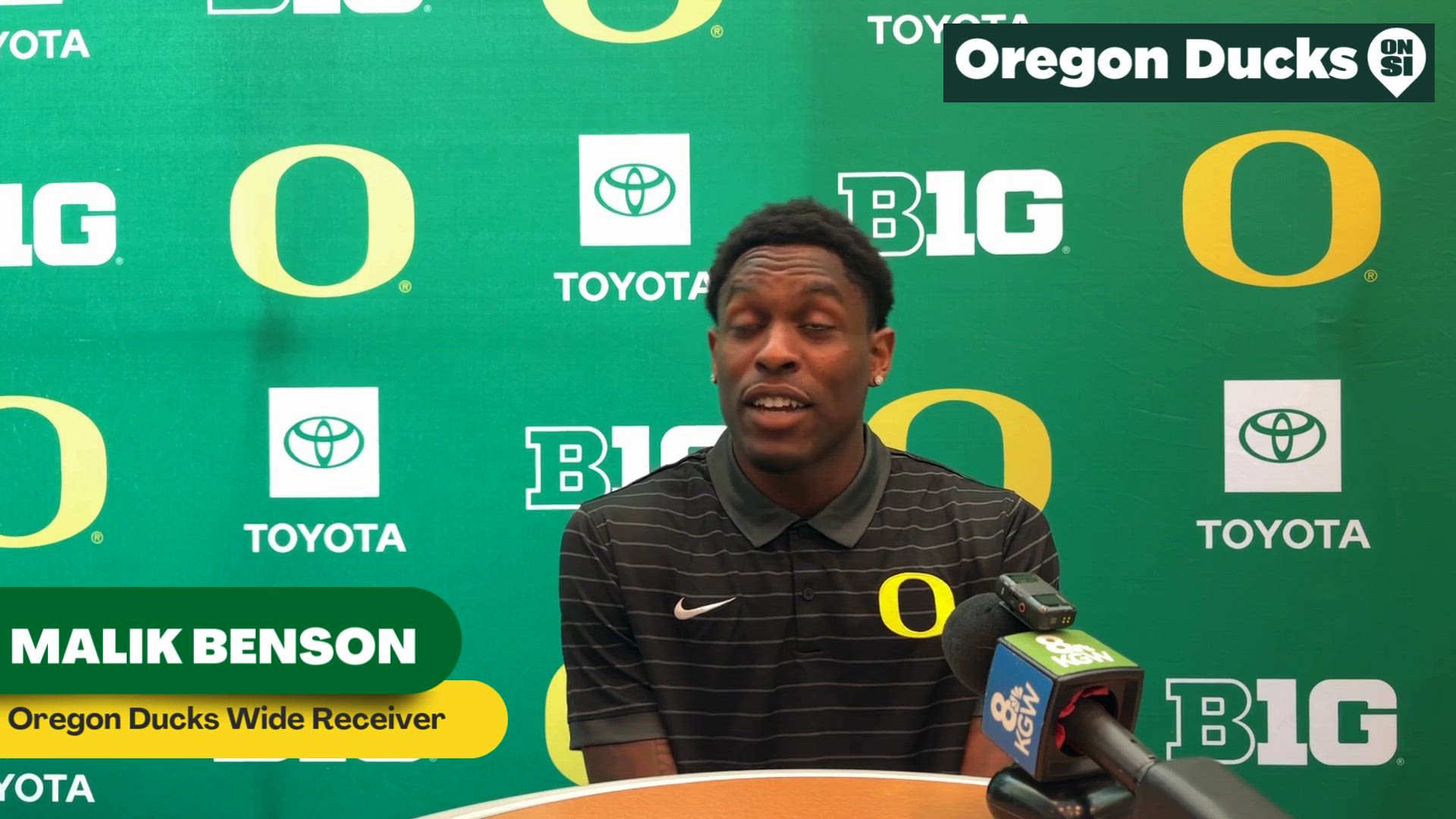 Oregon Ducks Wide Receiver Malik Benson discusses what makes Oregon ...