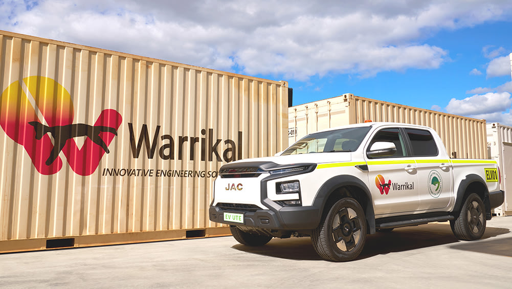 JAC T9 EV ute gets work in the Pilbara.