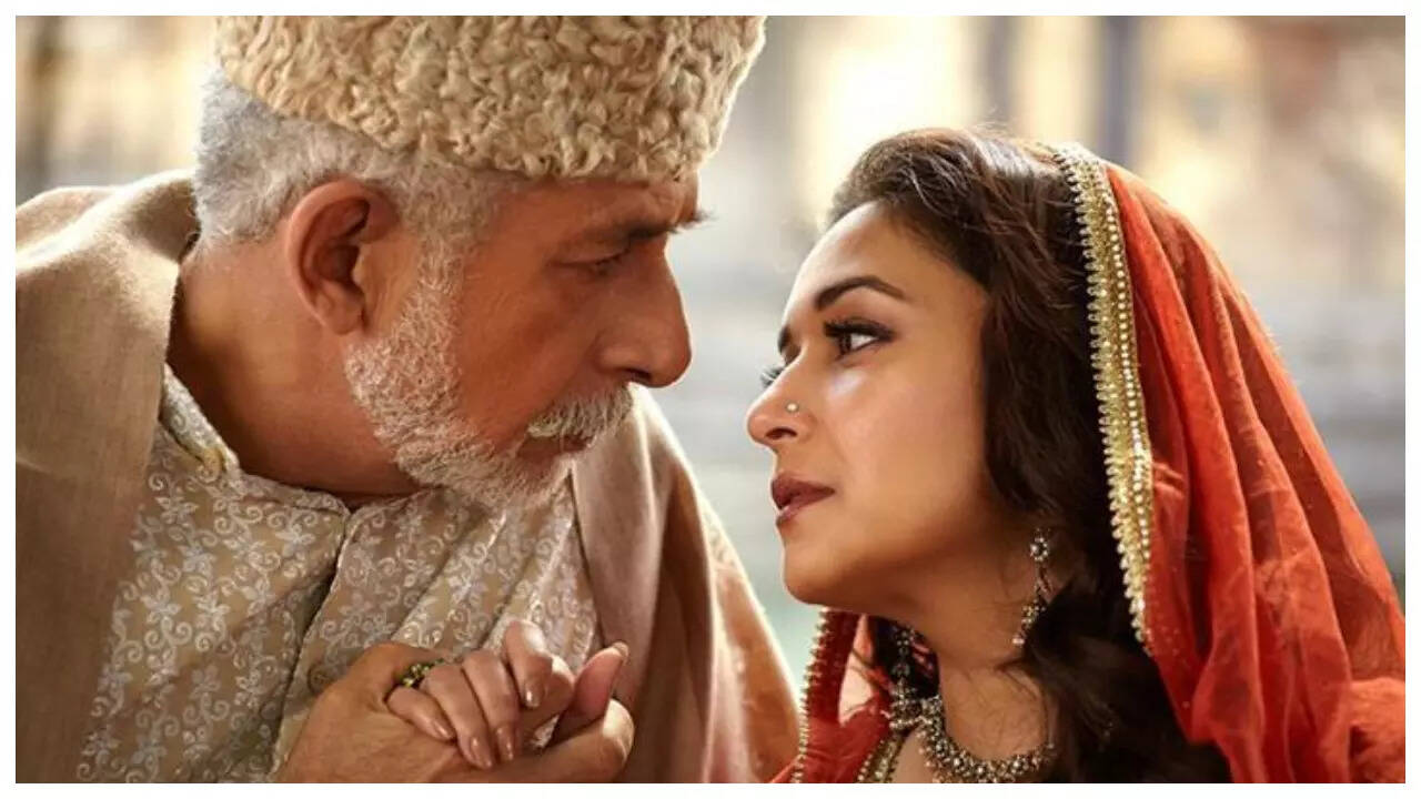 When Madhuri Dixit opened up about feeling shy with Naseeruddin Shah in ...