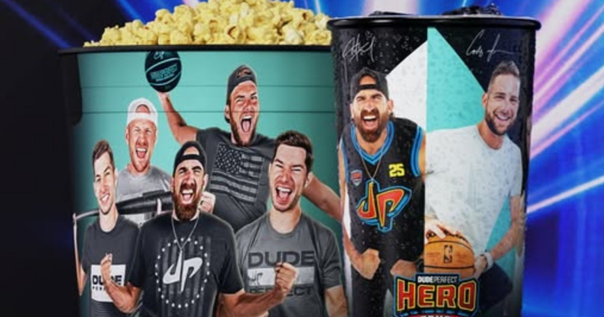Dude Perfect The Hero Tour Popcorn Bucket at Regal Price & Release Date ...