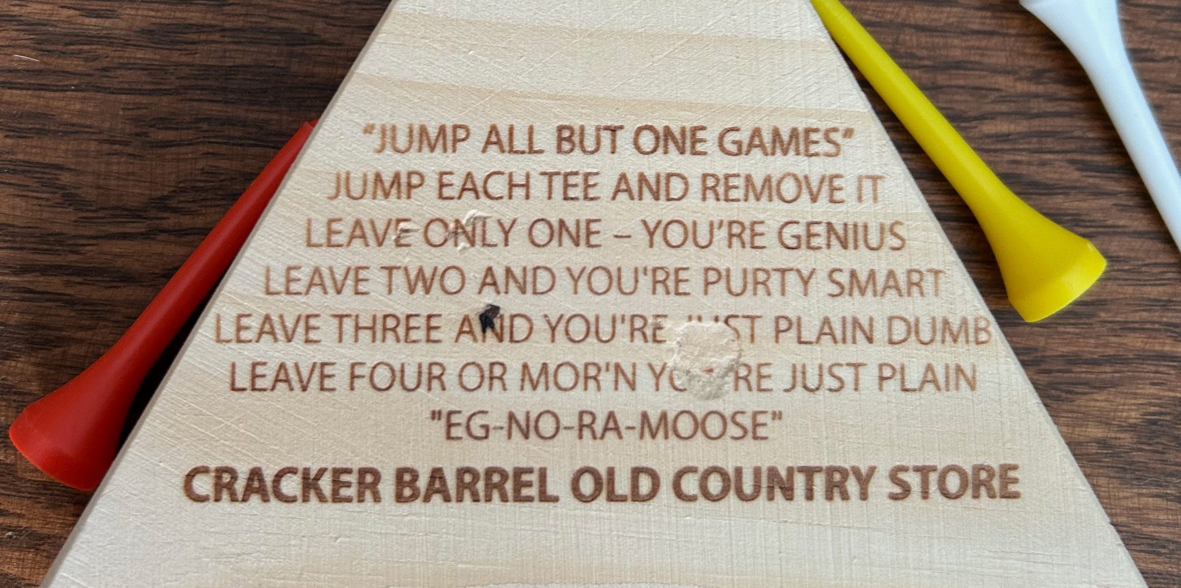 Cracker Barrel Just Gave Its Beloved Peg Game New Wording