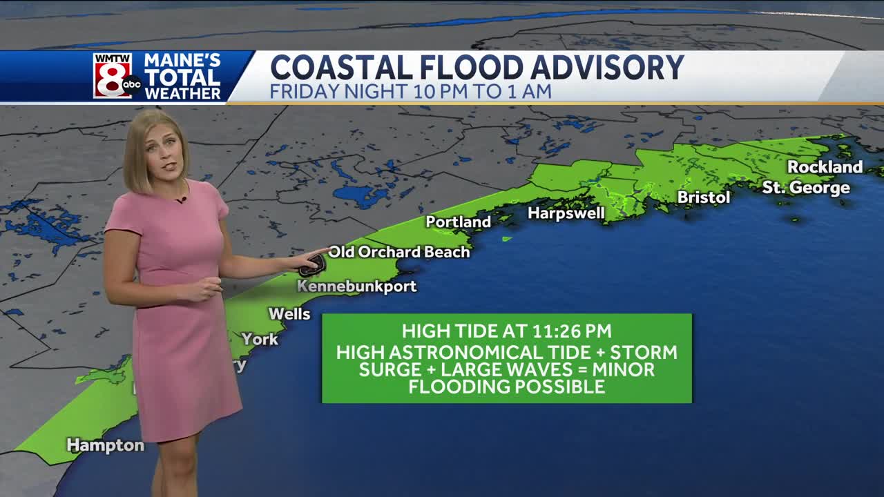 Minor flood risk with tonight's high tide