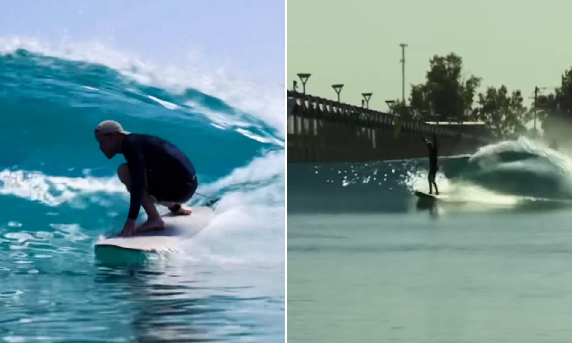 Meghan shares new video of Harry surfing - with track celebrating him ...