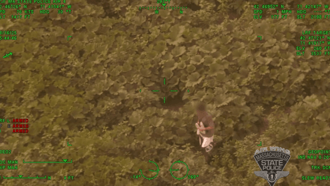 Massachusetts State Police's Tactical Air Wing helps capture a suspect ...