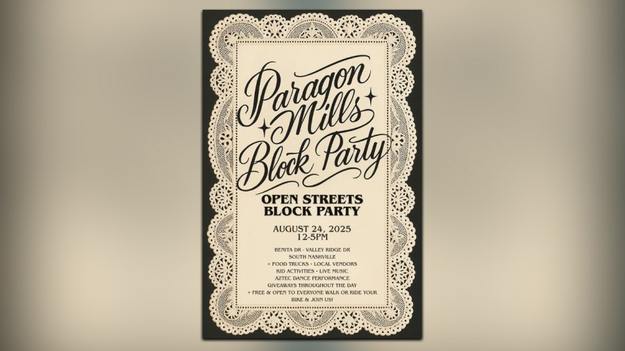 Paragon Mills Block Party set for Sunday