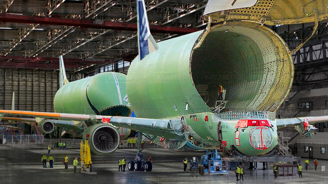 Producing the Weirdest Airbus Planes Inside Europe Most Advanced ...