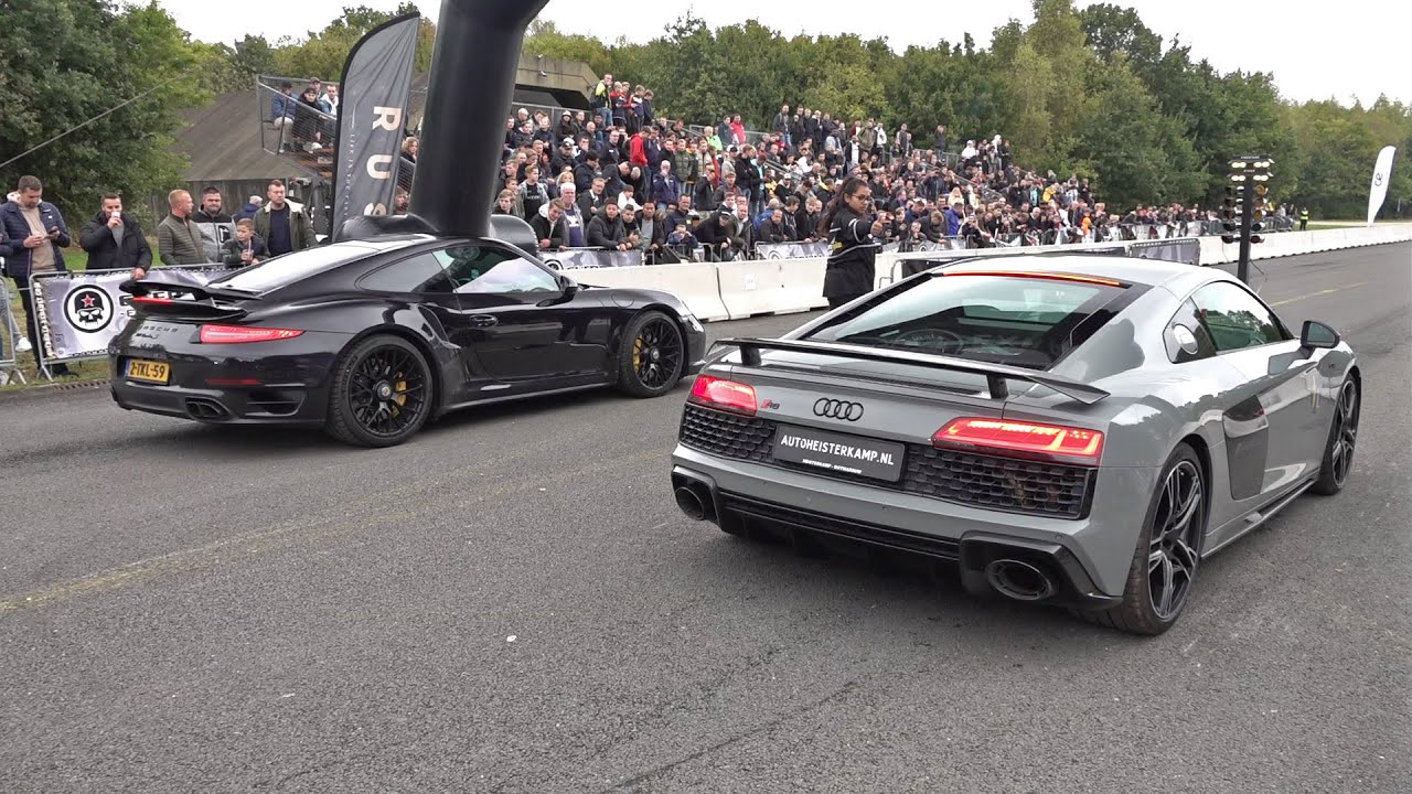 Audi R8 V10 vs Porsche 991 Turbo S
