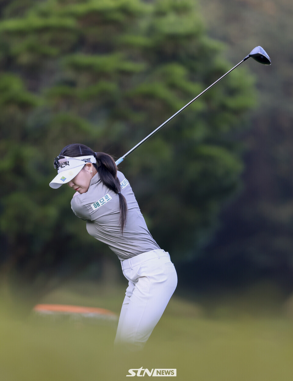 [STN포토]조아연, 백스윙 탑