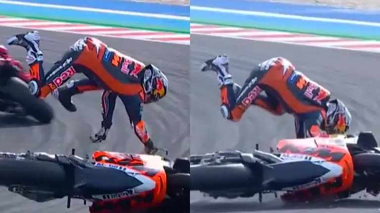 Horrific Scenes! Pedro Acosta Suffers Terrible Crash During MotoGP ...