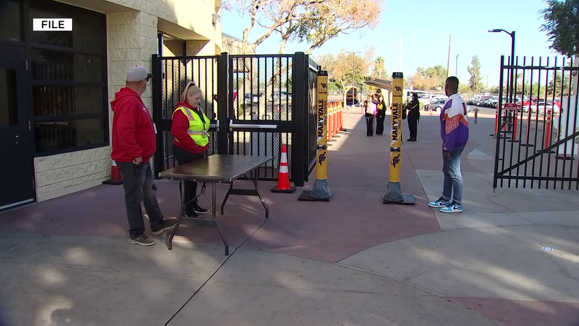 How did a knife get through new weapons detection system at Maryvale HS?