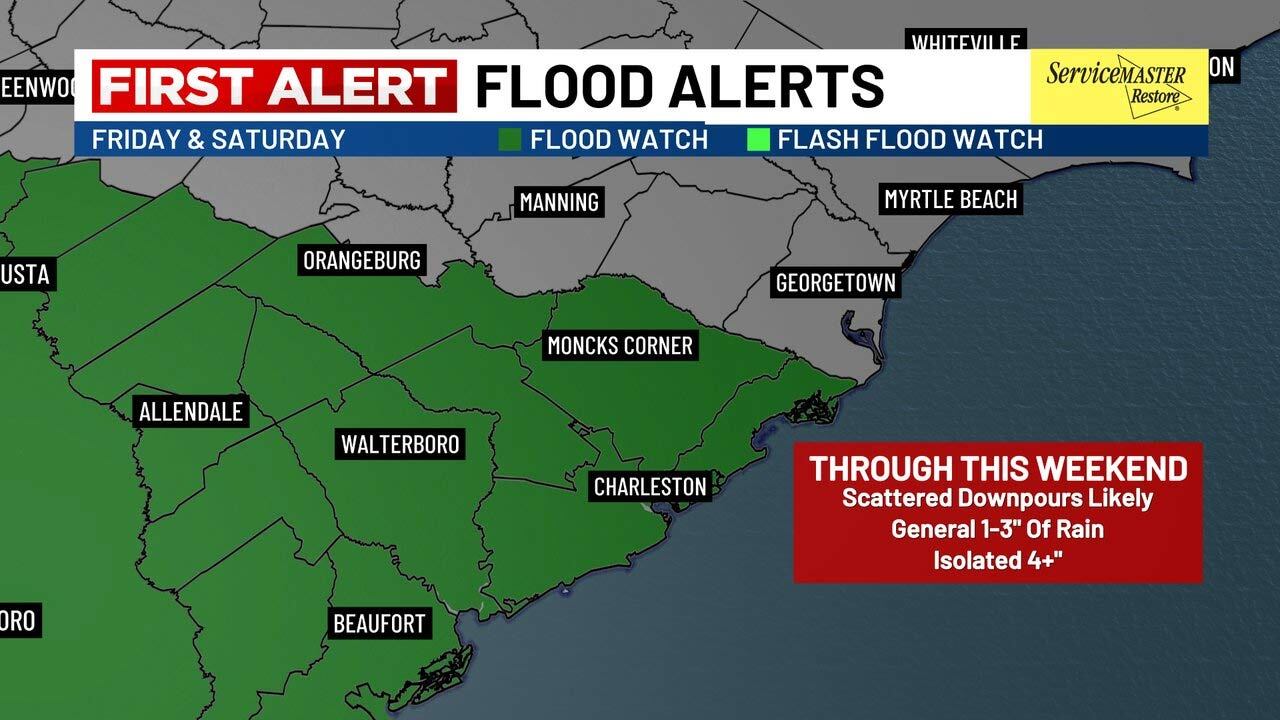 FIRST ALERT: Flood watch in effect through Saturday night