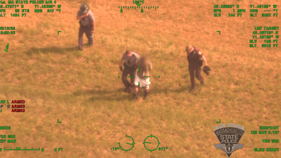 Massachusetts State Police's Tactical Air Wing helps capture a suspect ...