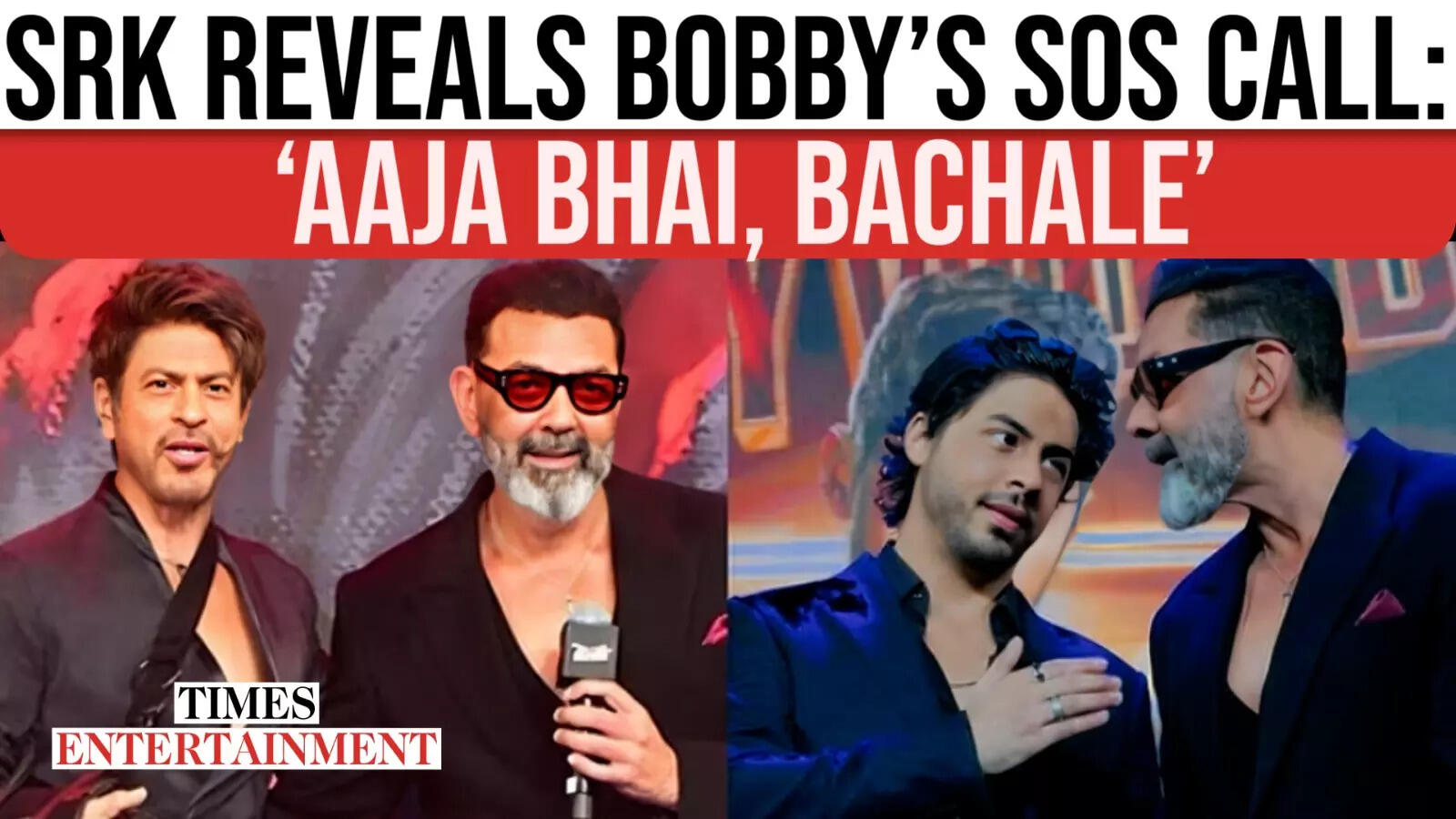 'Please save me!' — SRK reveals Bobby Deol’s late-night SOS call| Fans ...