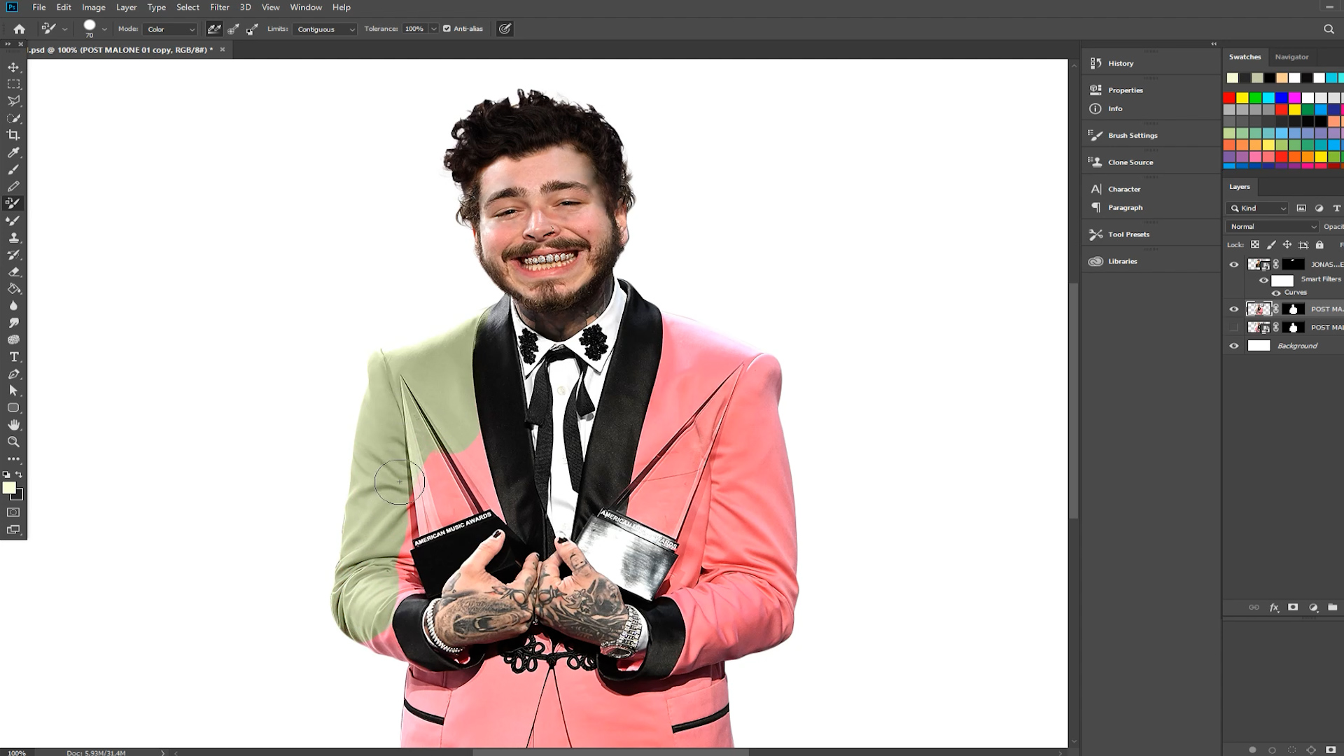 Post Malone comme vous ne l'avez jamais vu : pas de tatouages, juste de la douceur