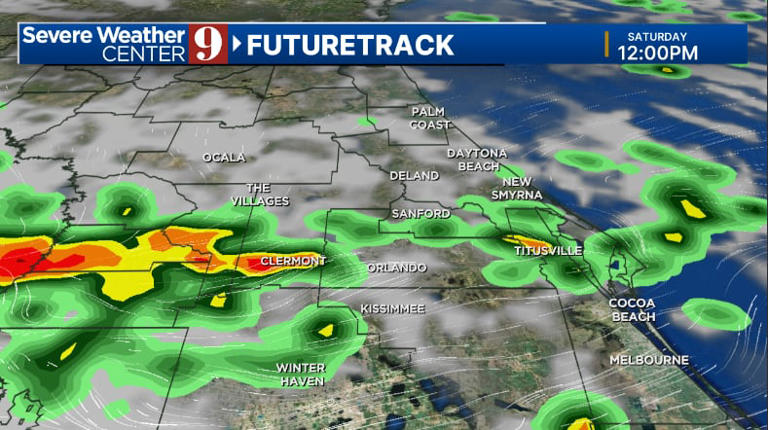 Stormy weekend in Orlando: rain and thunderstorms to continue through ...
