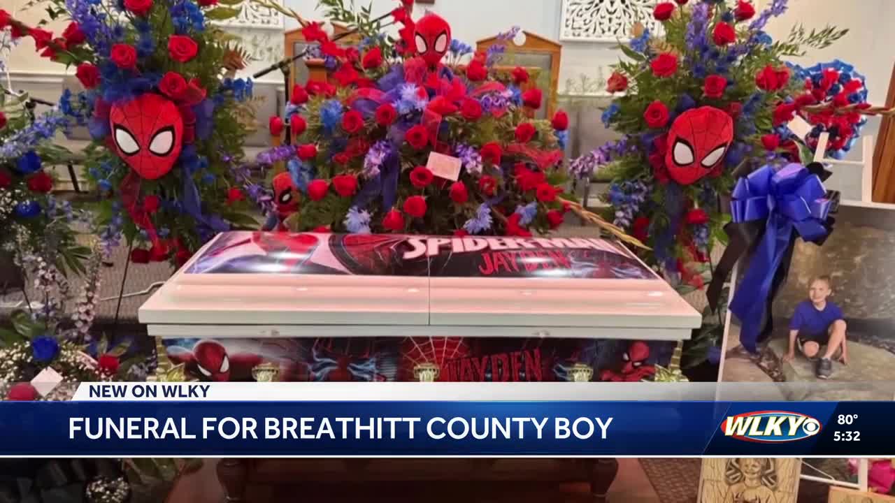 Kentucky 10-year-old found dead in woods gets a superhero's funeral