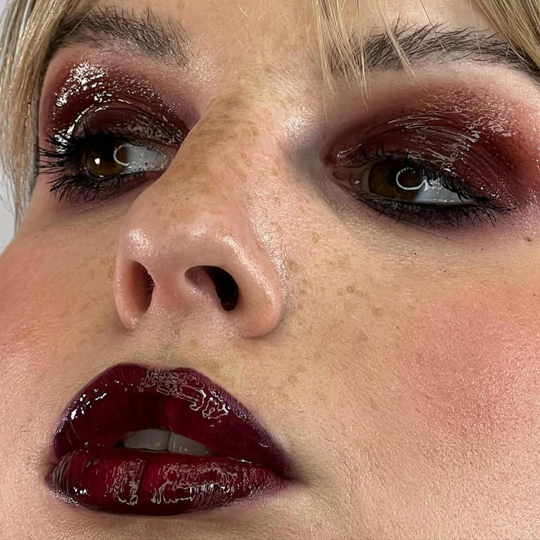 The Red Wine Makeup Trend Gets a Fall Update