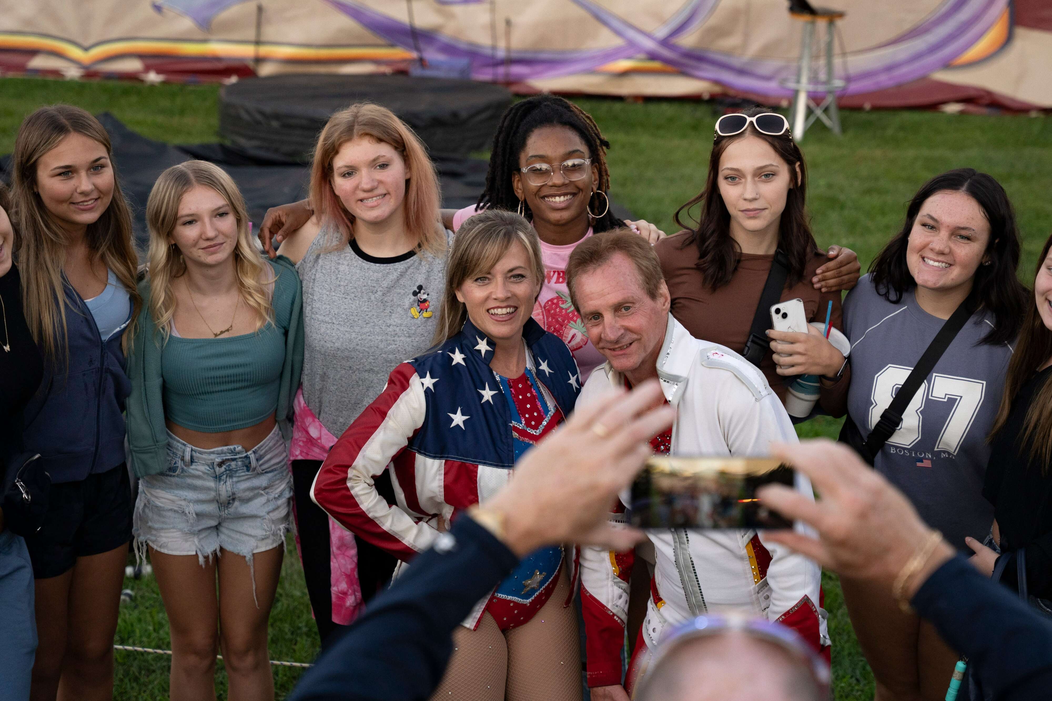 Family of human cannonballs wows crowd at Michigan fair