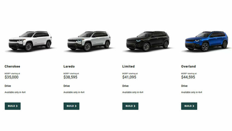 The 2026 Jeep Cherokee Configurator Unlocks Customization Choices