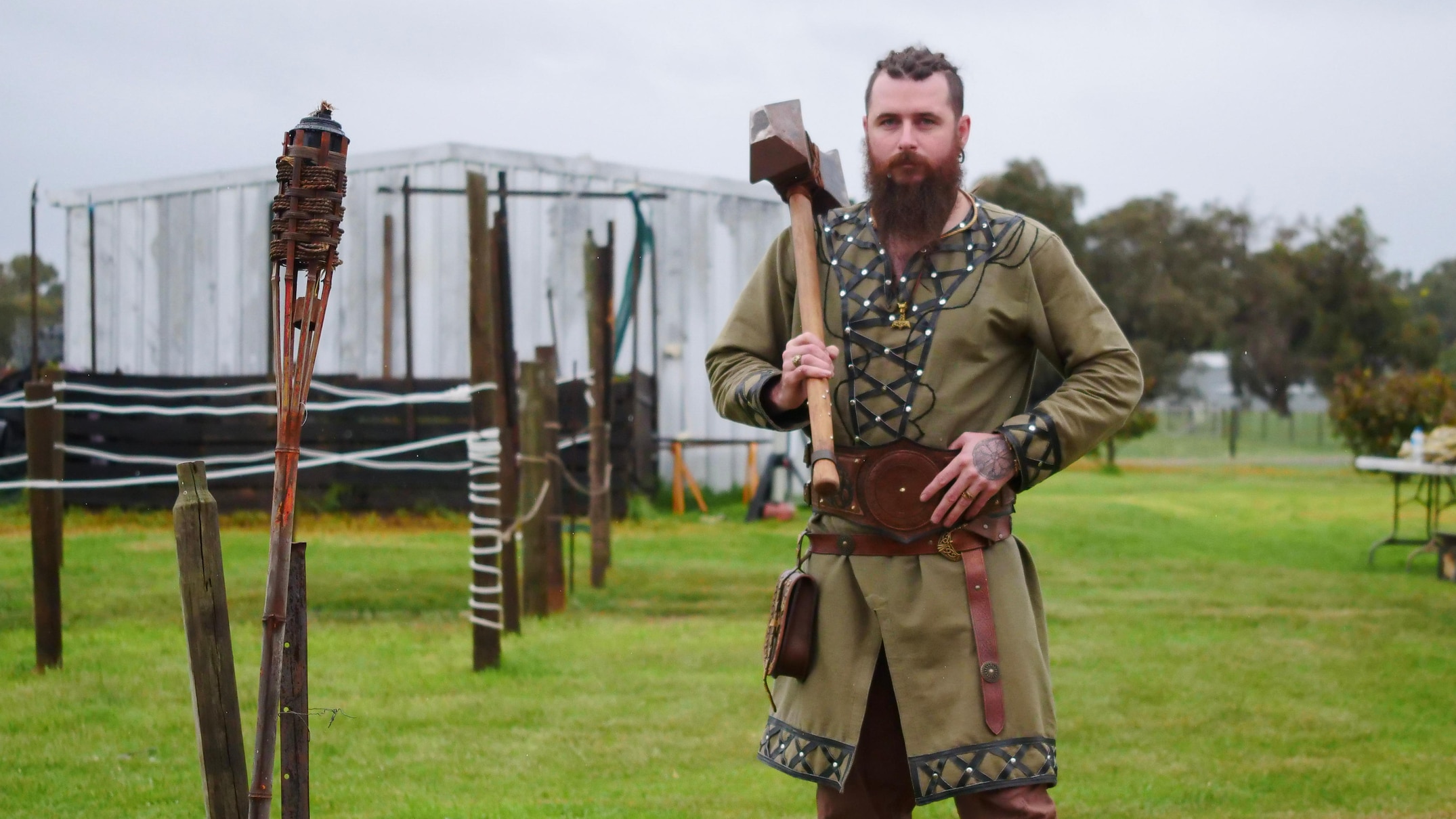 'King' of medieval festival explains appeal of Dark Ages